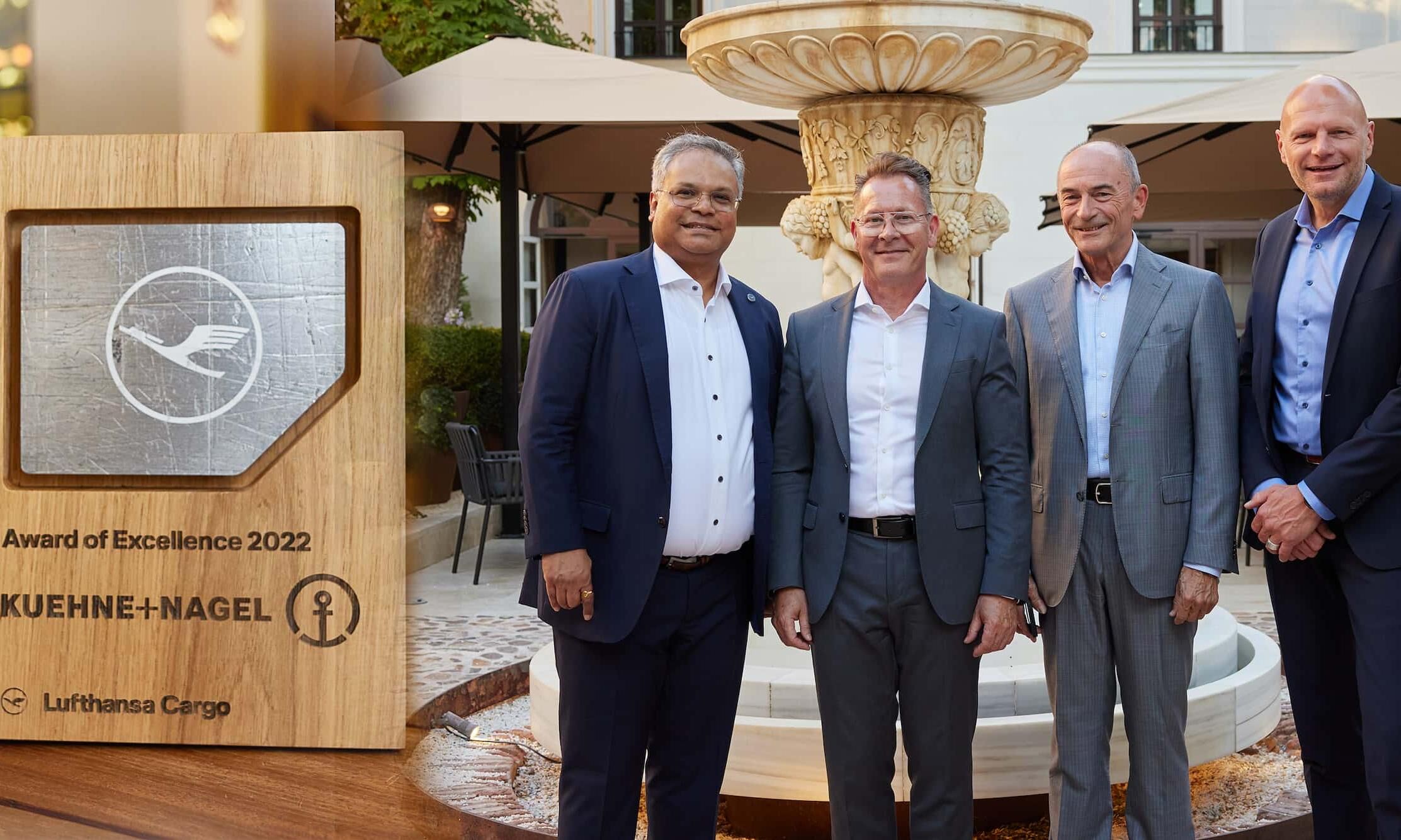 Lufthansa Cargo honours Kuehne+Nagel with Excellence Award 2022