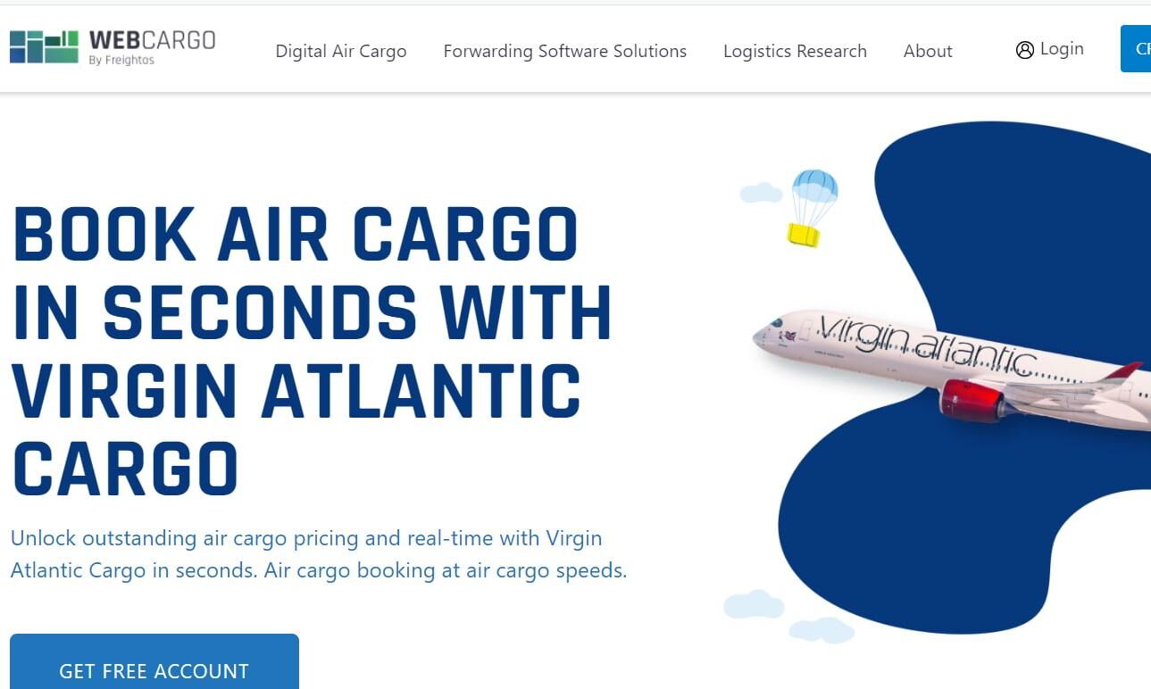 Virgin Atlantic Cargo joins Freightos’ WebCargo