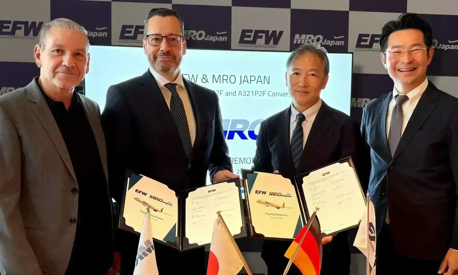 EFW, MRO Japan sign contract for A320P2F/A321P2F conversions