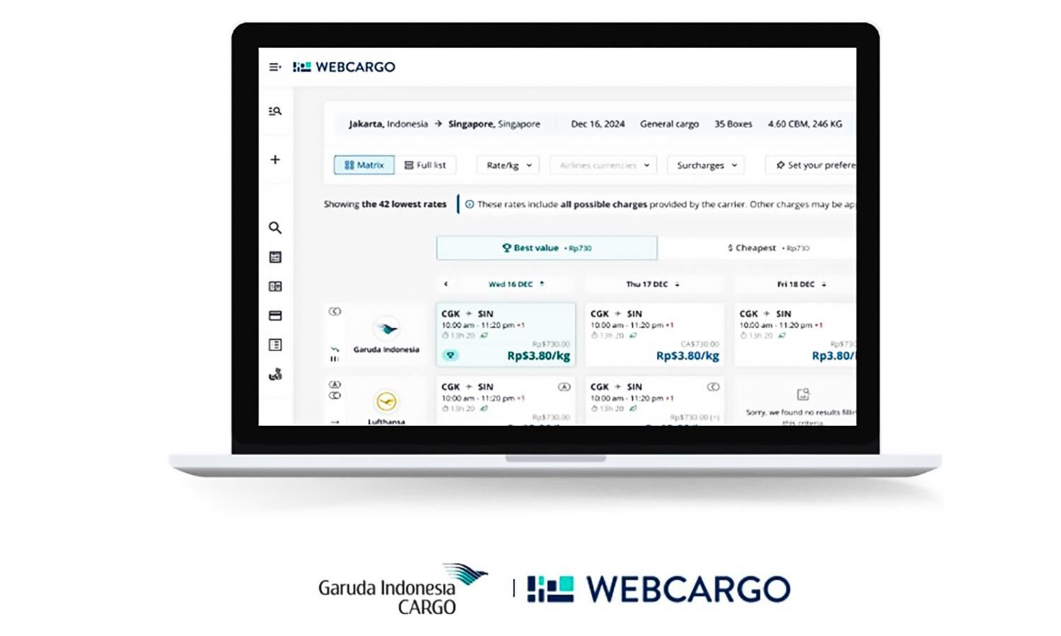 Garuda Indonesia Cargo goes digital with WebCargo eBooking